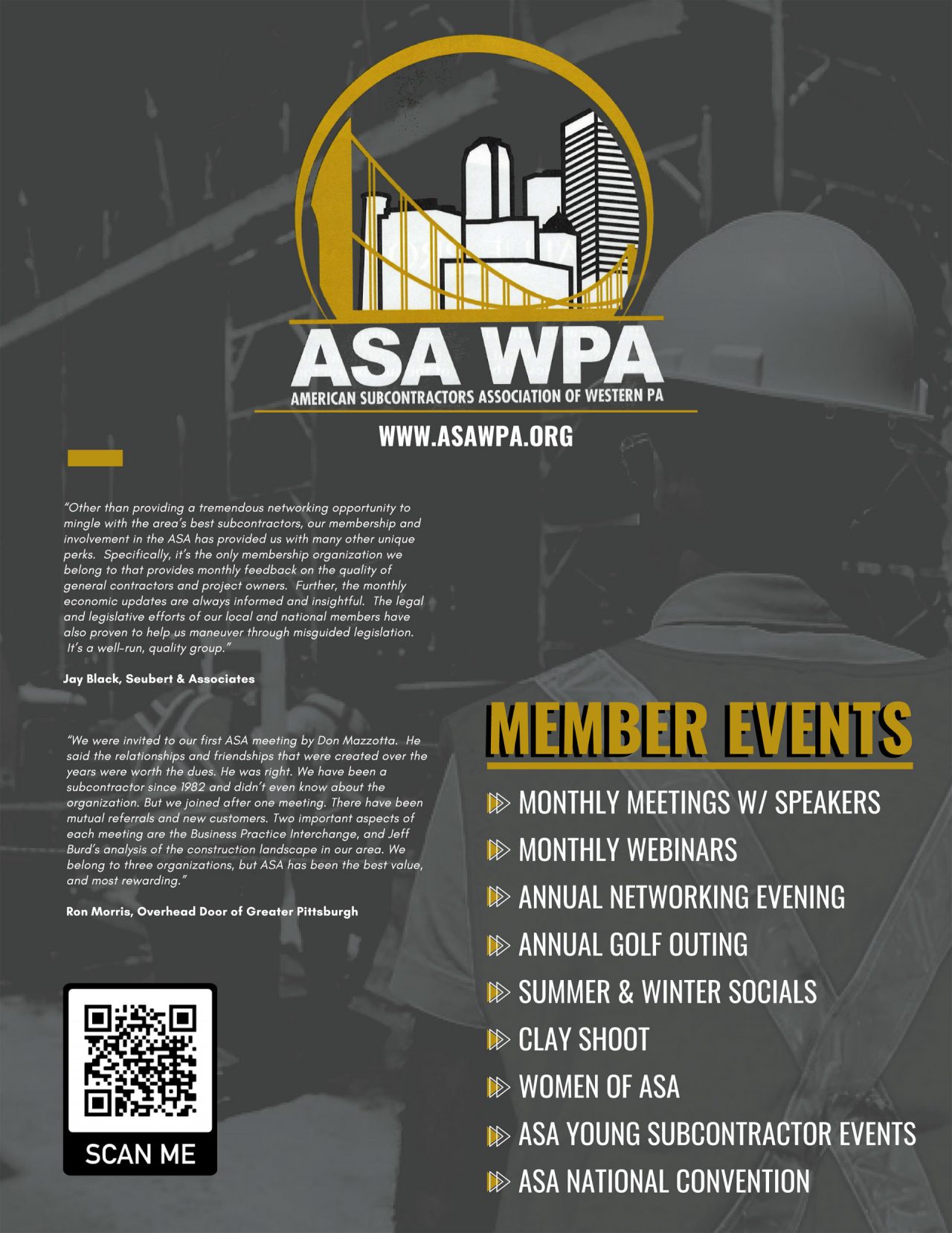 Reasons to Join ASA of Western PA - American Subcontractors Association ...